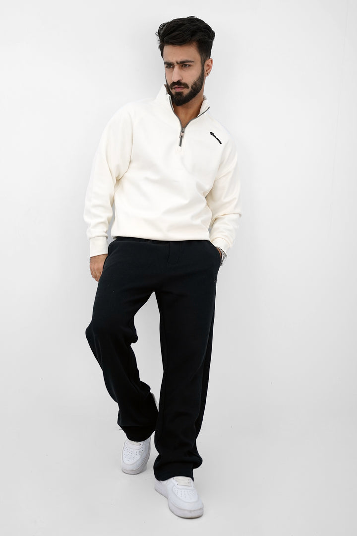 Balen White Zip Sweatshirt SS-3315 – Splayd